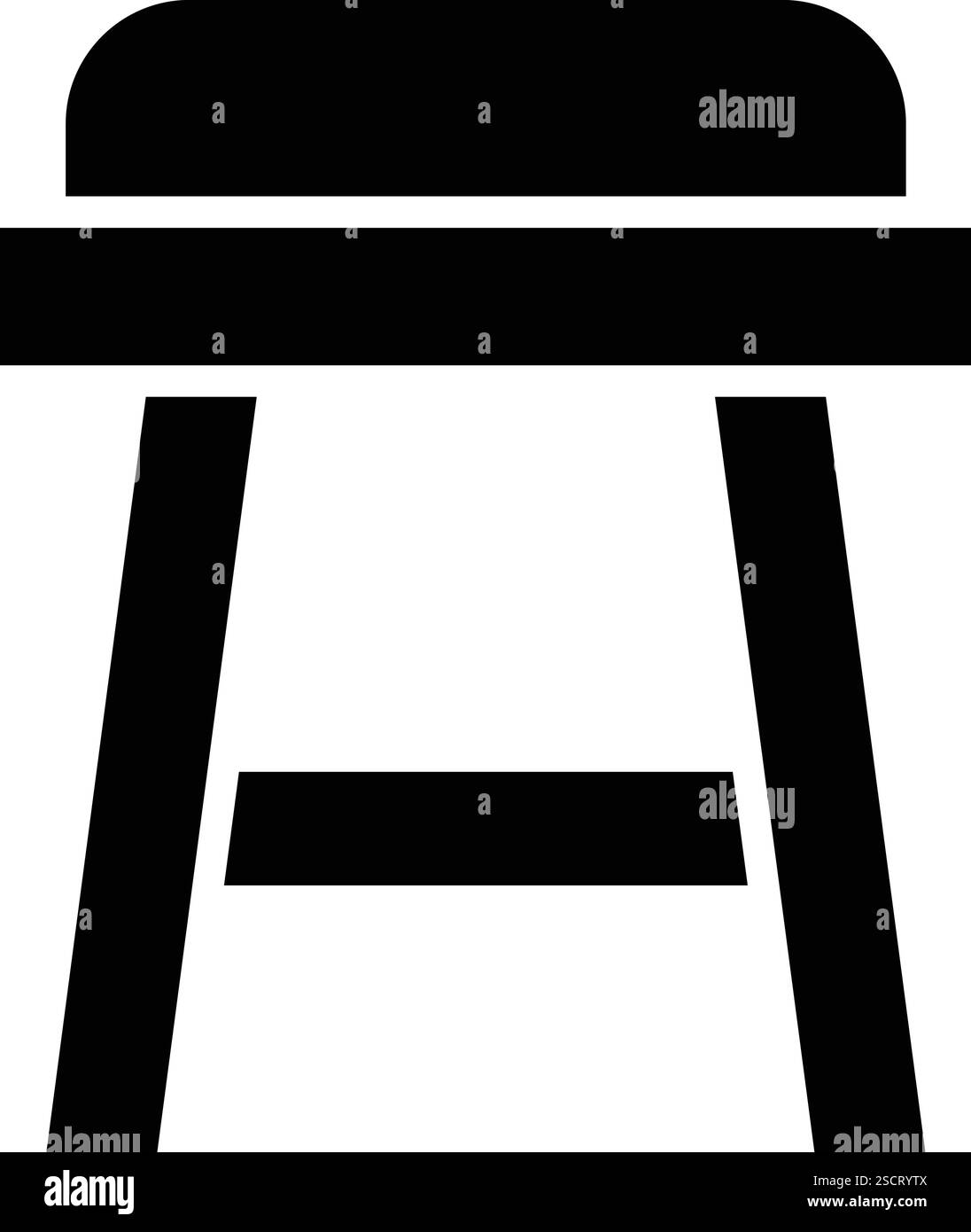 Stool vector vectors Black and White Stock Photos & Images - Alamy