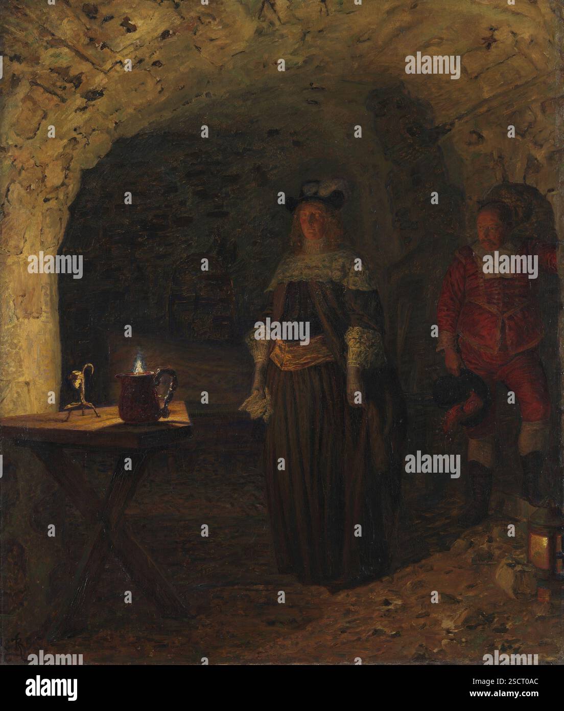 Leonora Christina is led by Captain Ahlefeldt into Blatarn, 1893 Stock ...