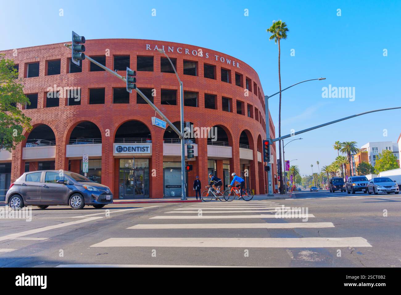 Riverside, California - December 31, 2024: View of the Raincross Tower ...