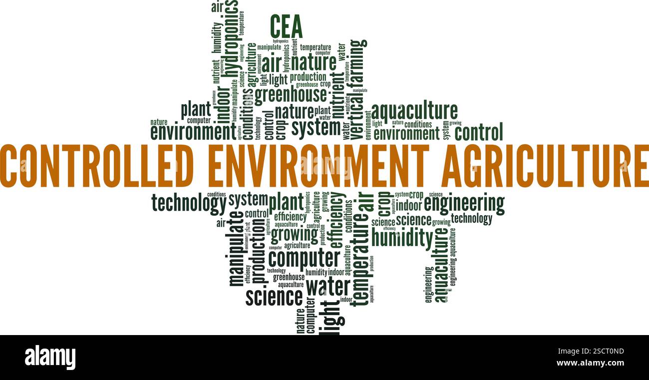 CEA - Controlled Environment Agriculture word cloud conceptual design ...