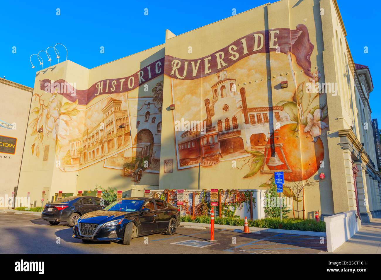 Riverside, California - December 31, 2024: Detailed view of the ...