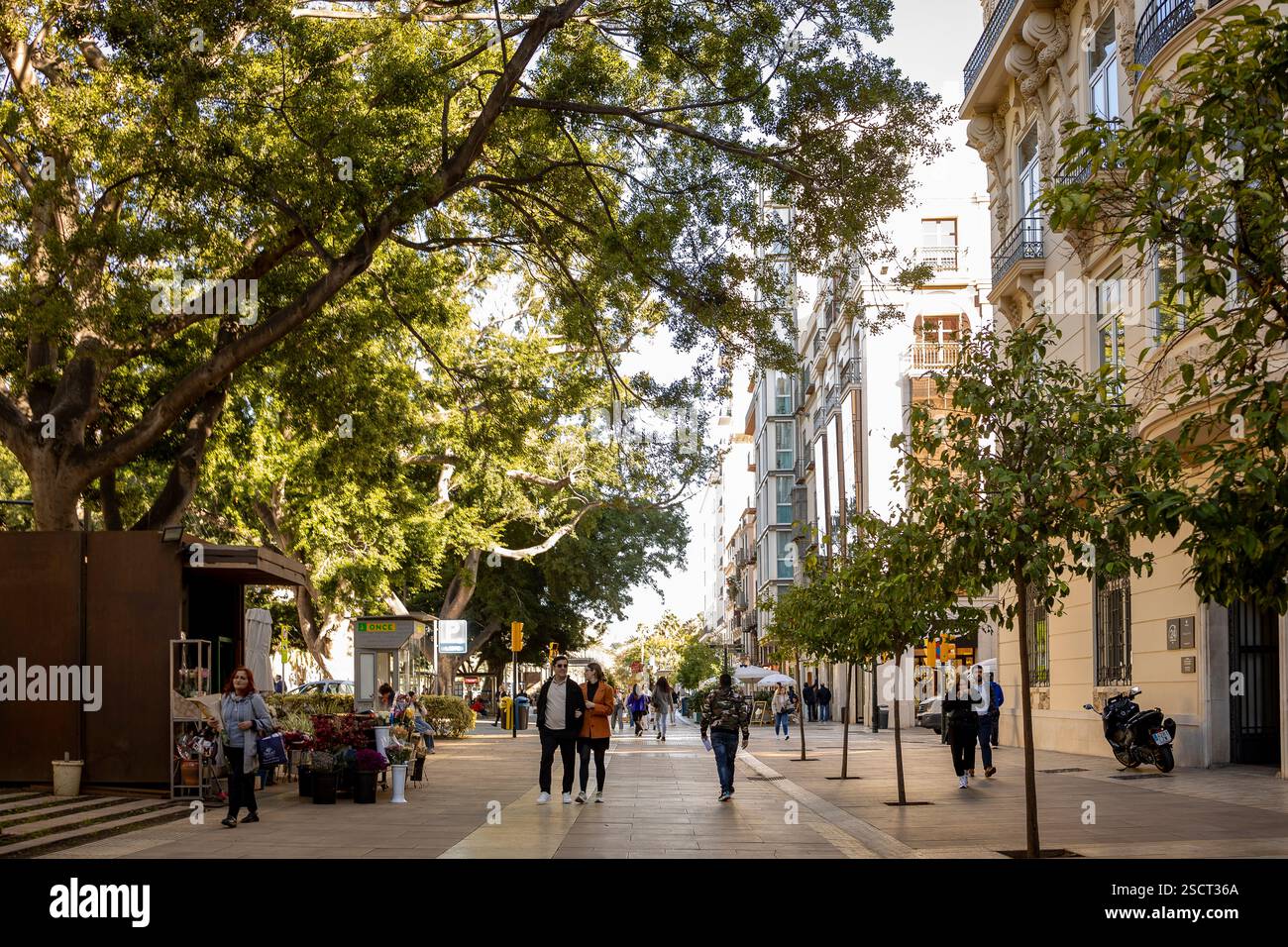 Mediterranean Spanish Costa del Sol capital city of Malaga Stock Photo ...