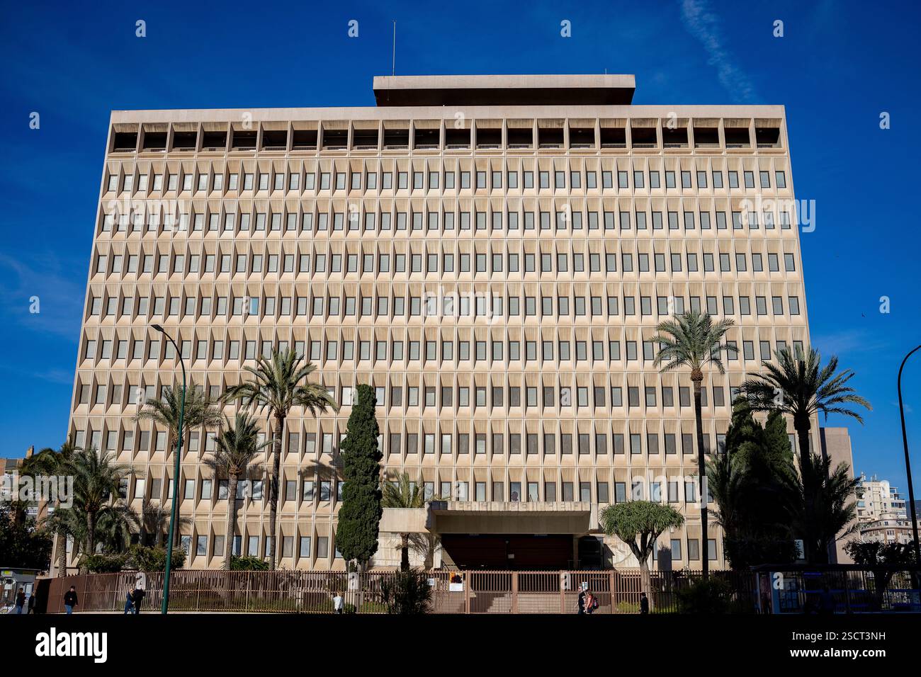 Mediterranean Spanish Costa del Sol capital city of Malaga Stock Photo ...