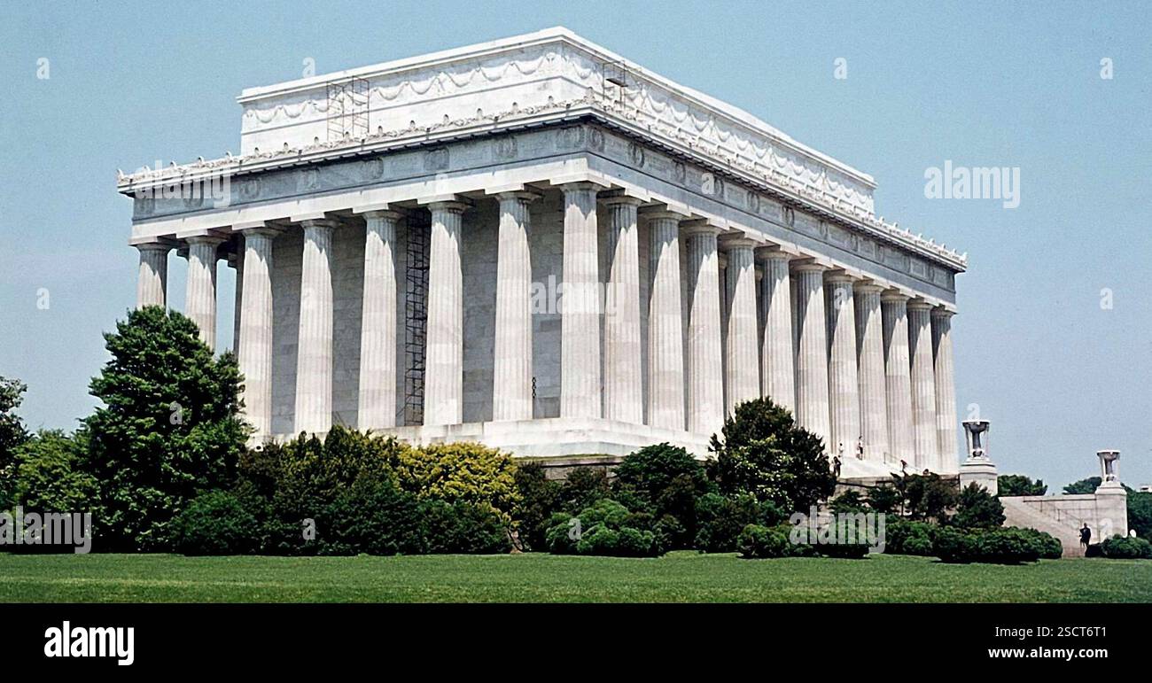Lincoln Memorial in West Potomac Park in Washington D.C.: Picture shows ...