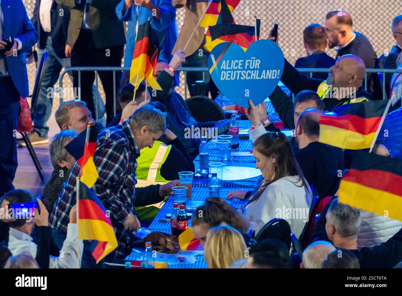 Greding, Bavaria, Germany - February 7, 2025: AfD Alternative for Germany election campaign ...
