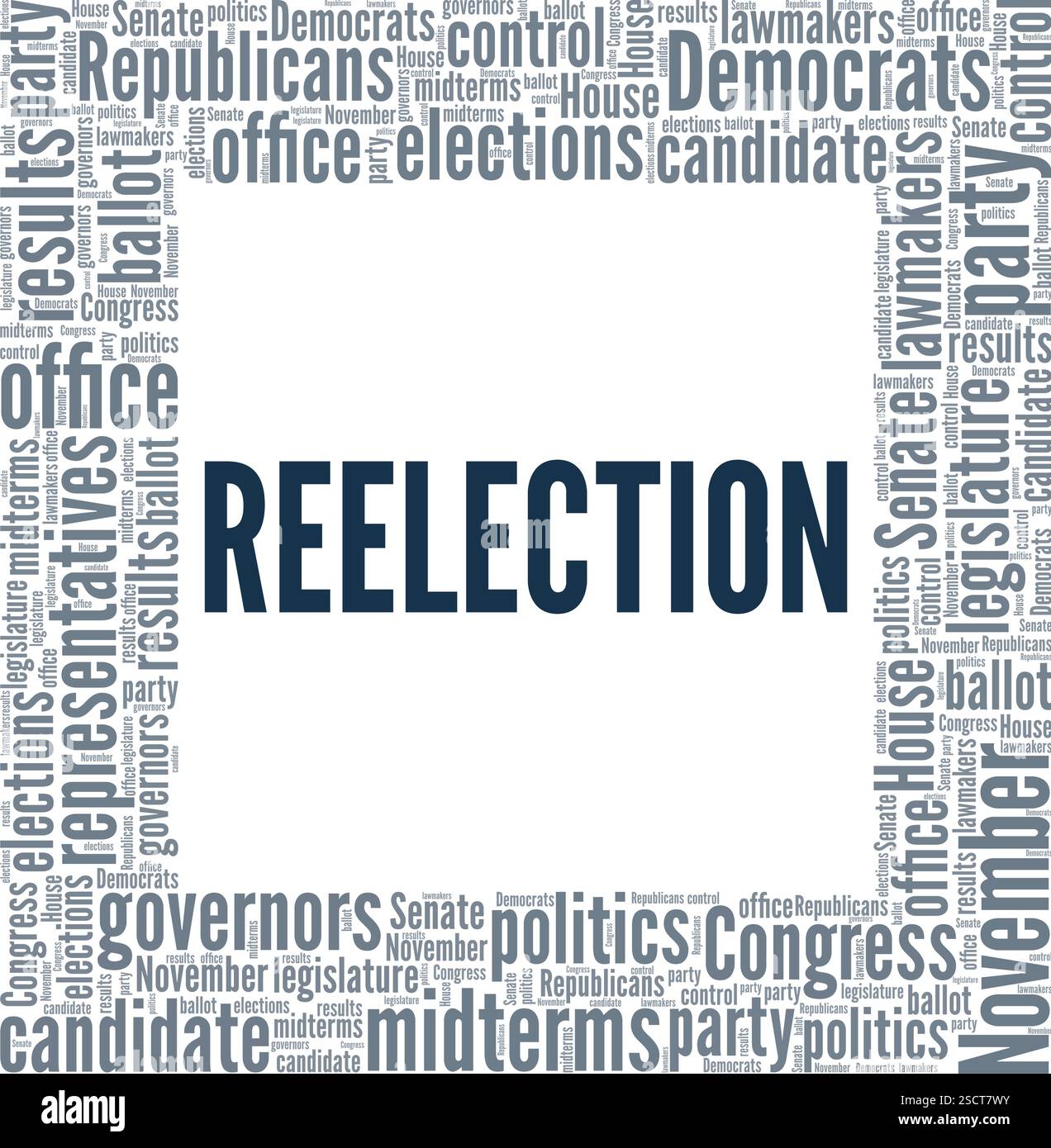 Reelection word cloud conceptual design isolated on white background ...