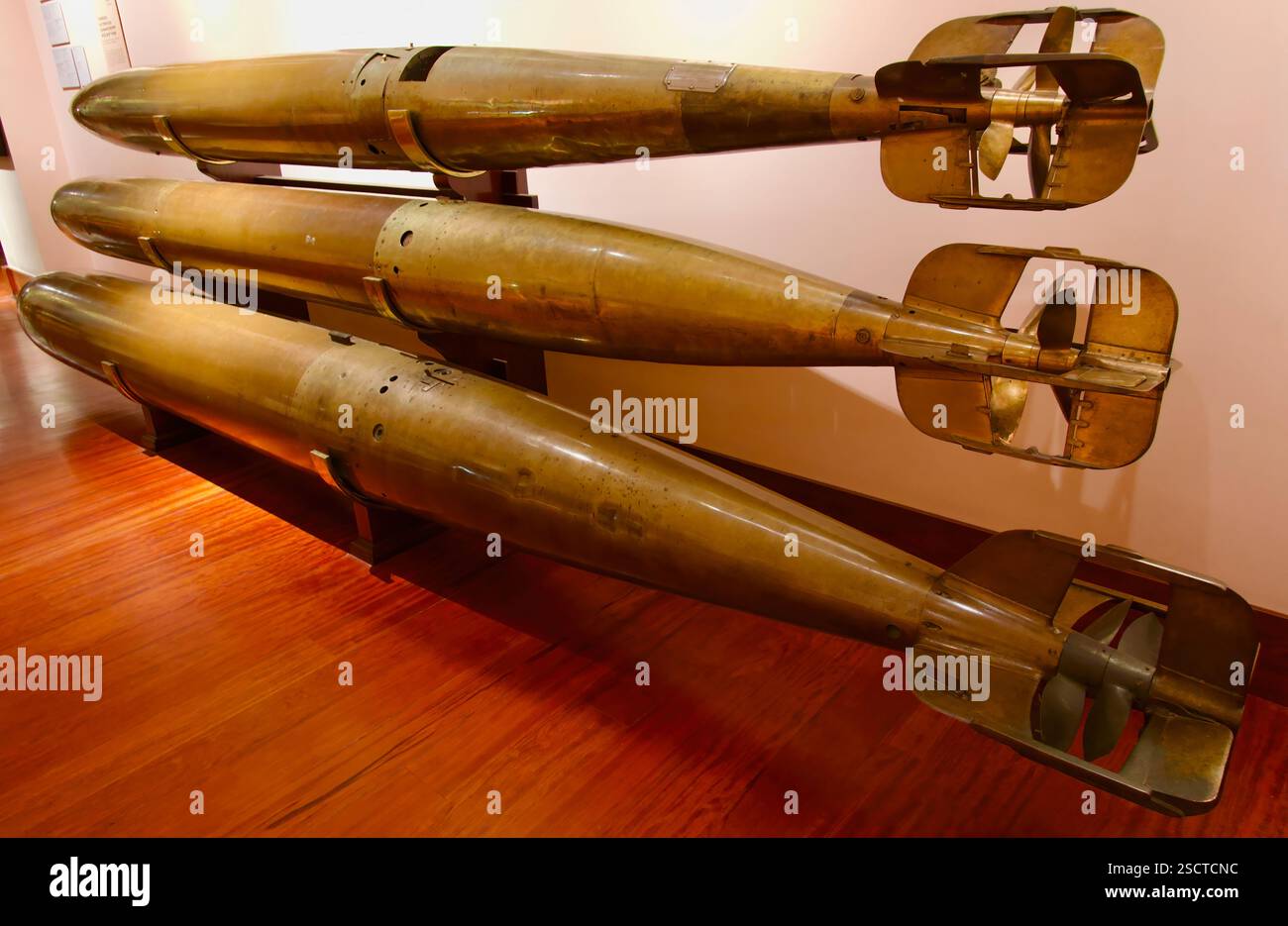 Three Schwartzkopff self-propelled torpedoes B-20 from 1882 B-57 circa ...