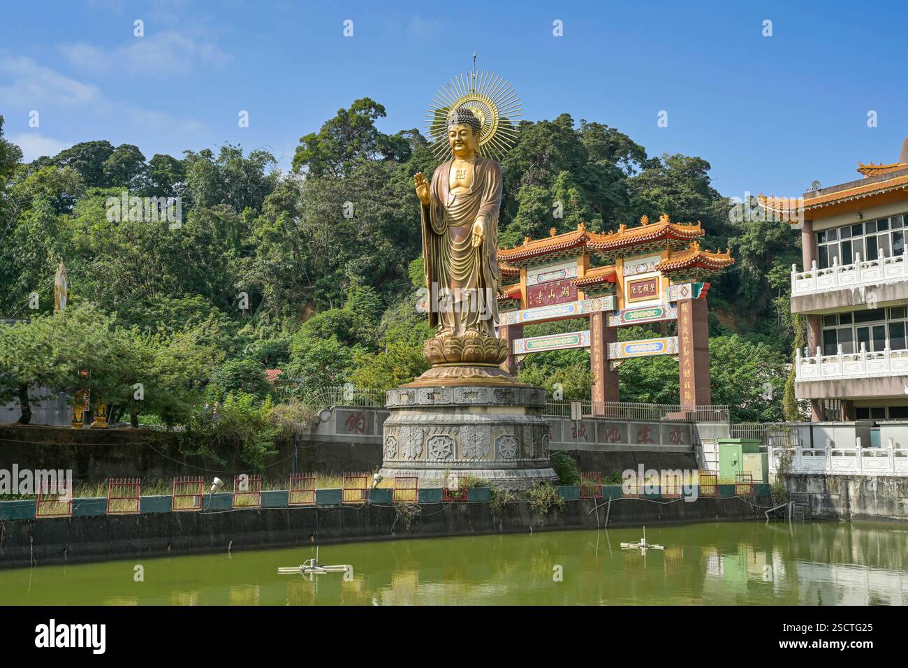Buddha, Statue, Hushanyan Temple, Yanshan Rd, Douliu City, Yunlin ...