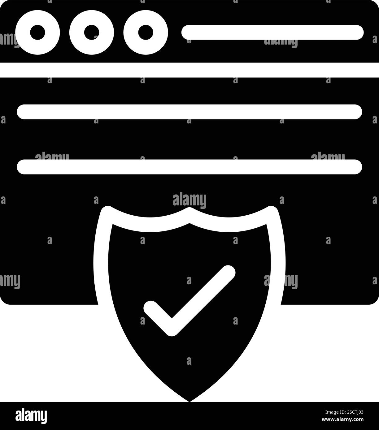 Security Vector Icon Design Illustration Stock Vector Image & Art - Alamy