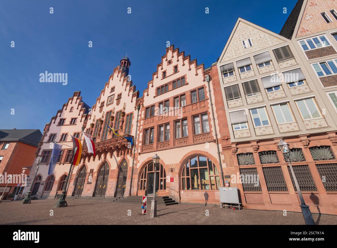 Germany, Hesse, Frankfurt, Altstadt Old Town, Romerberg square with ...