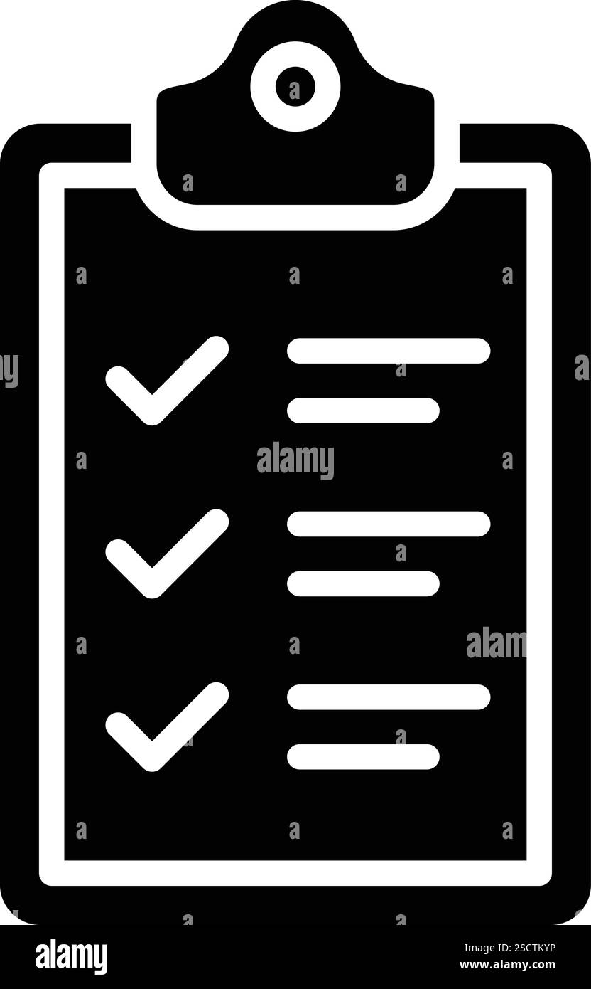 Clipboard Vector Icon Design Illustration Stock Vector Image & Art - Alamy