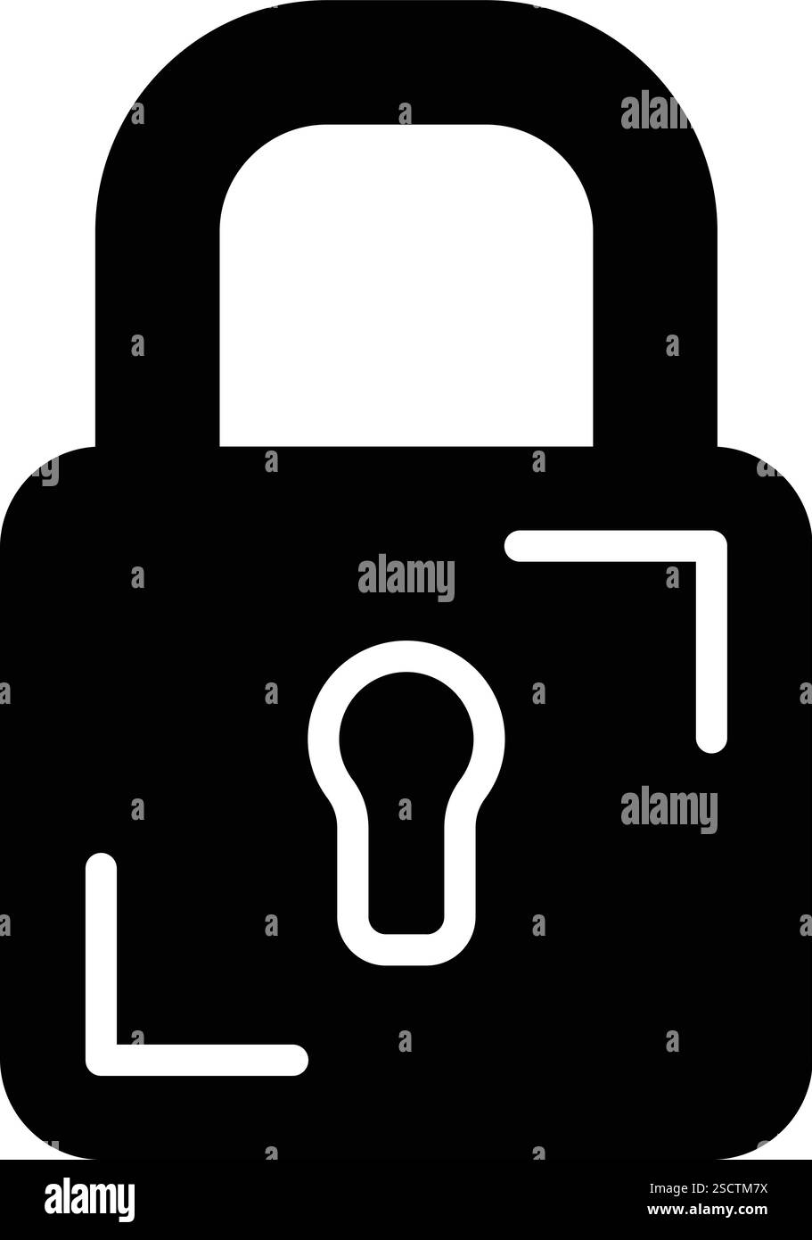 Padlock logo vector vectors Black and White Stock Photos & Images - Alamy