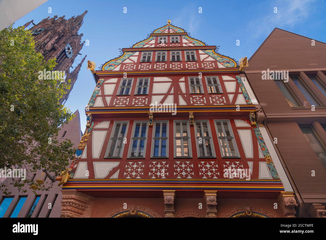 Germany, Hesse, Frankfurt, New Old Town, Haus zur Goldenen Waage or ...