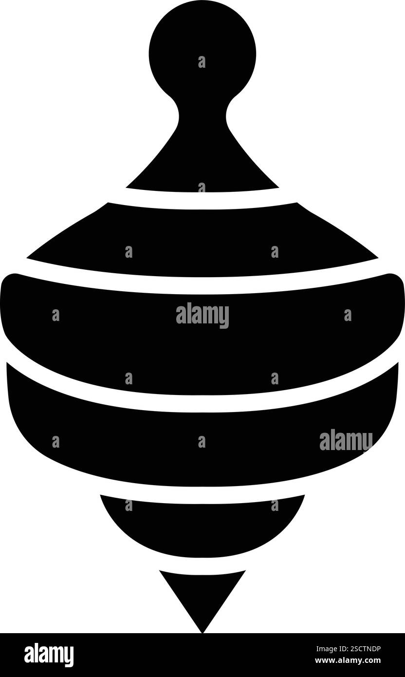 Spinning top Vector Icon Design Illustration Stock Vector Image & Art ...