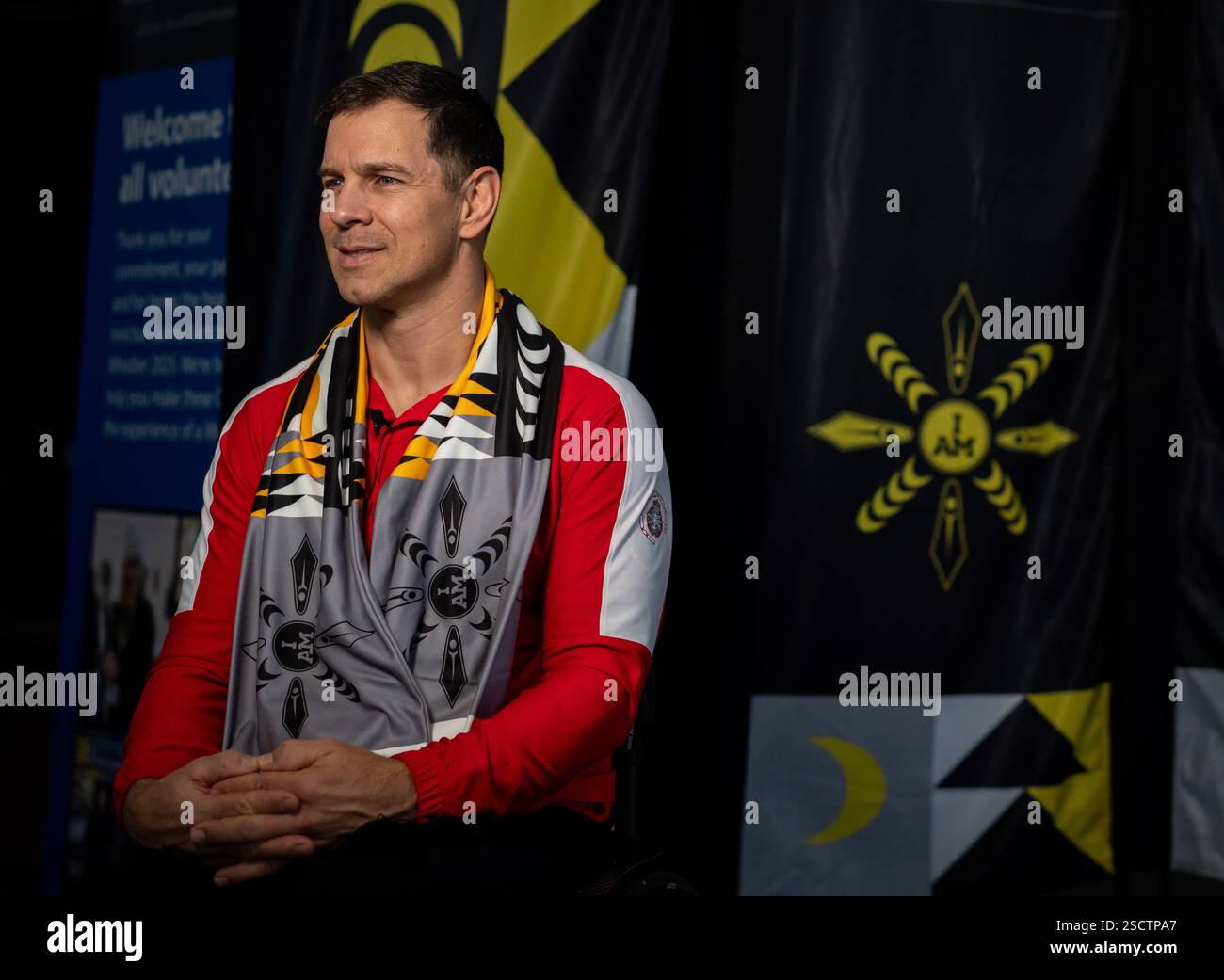 Former Team Canada Invictus Games athlete Patrick Levis speaks with ...