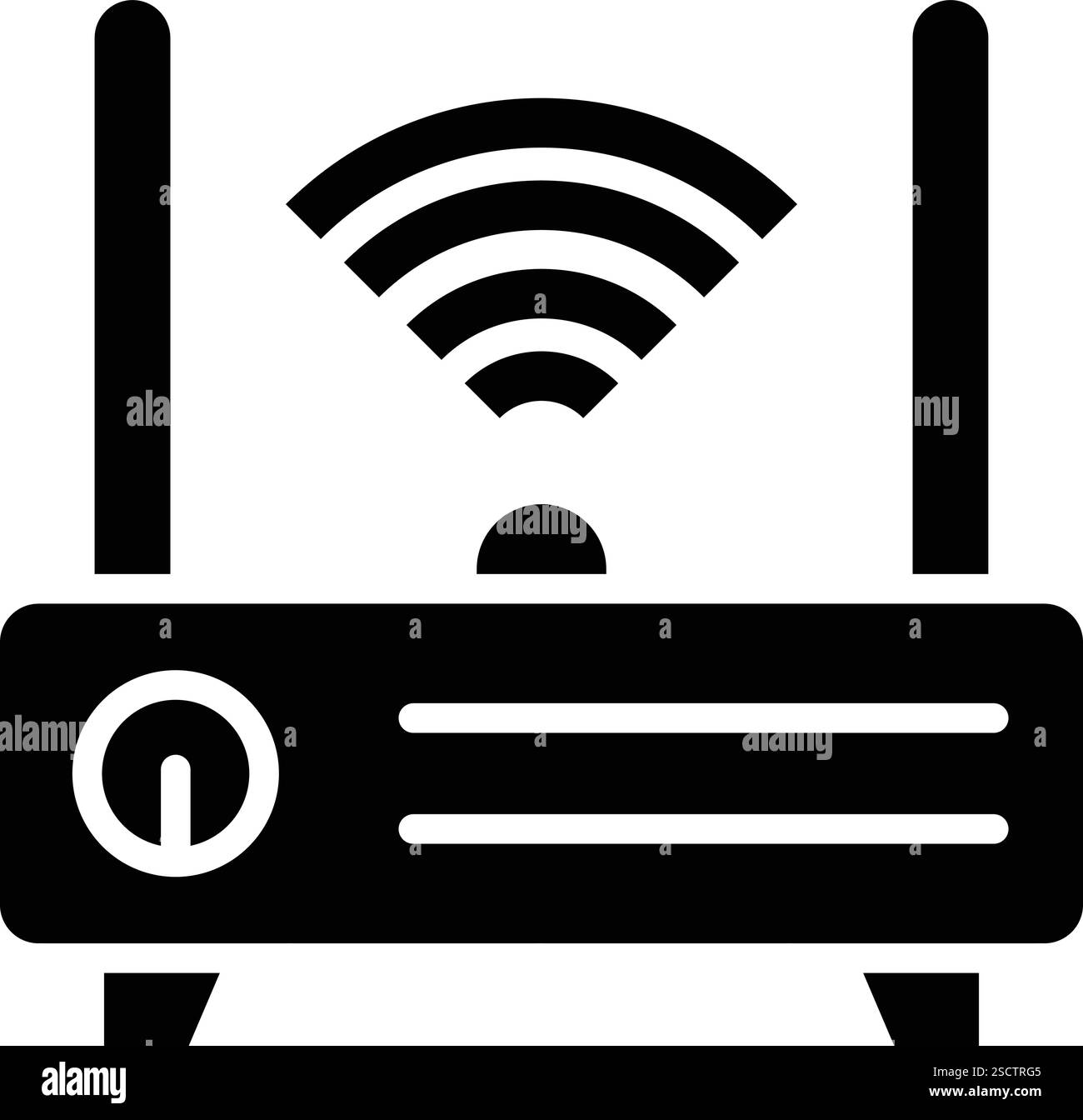 Router icon design Black and White Stock Photos & Images - Alamy