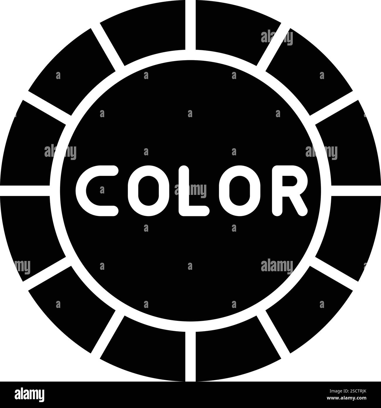 Color wheel Vector Icon Design Illustration Stock Vector Image & Art ...