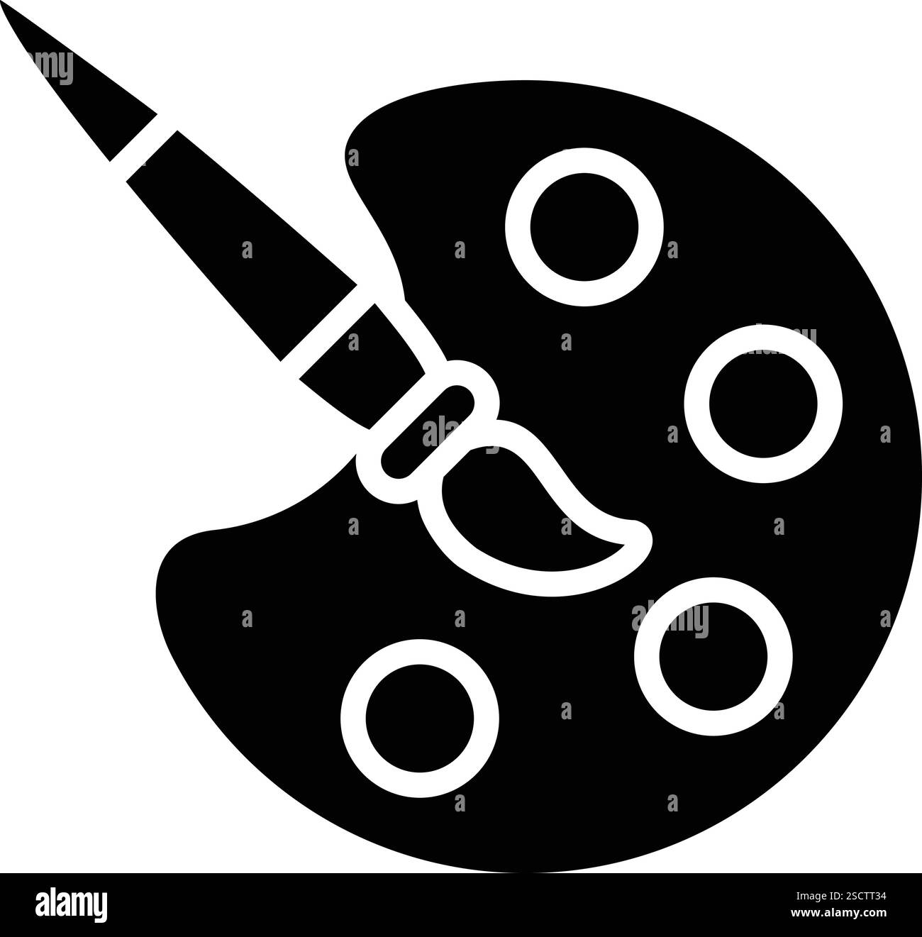 Color palette Vector Icon Design Illustration Stock Vector Image & Art ...