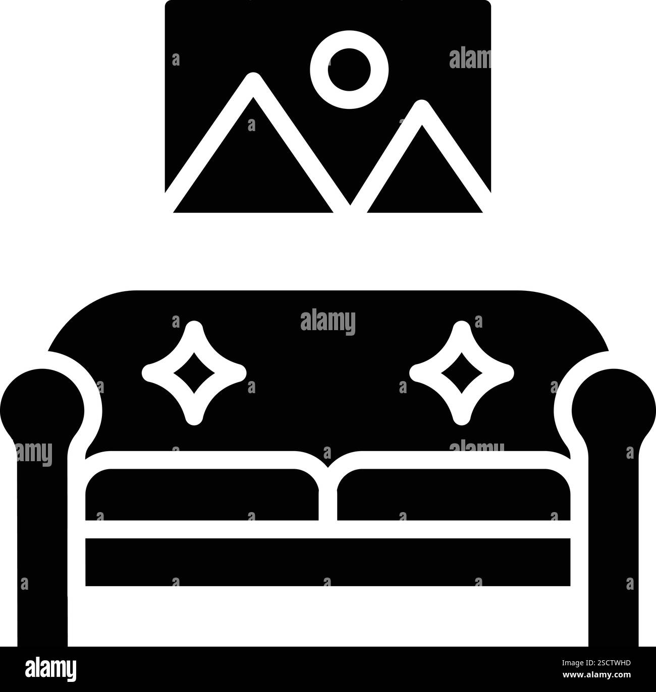 Living room Vector Icon Design Illustration Stock Vector Image & Art ...