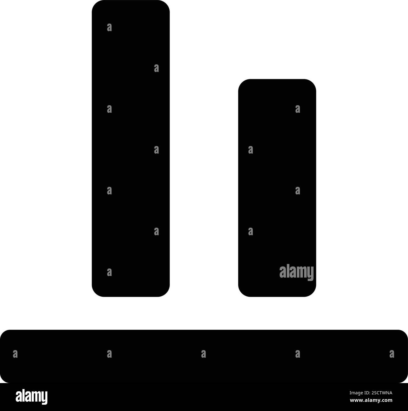 Bottom alignment Vector Icon Design Illustration Stock Vector Image ...