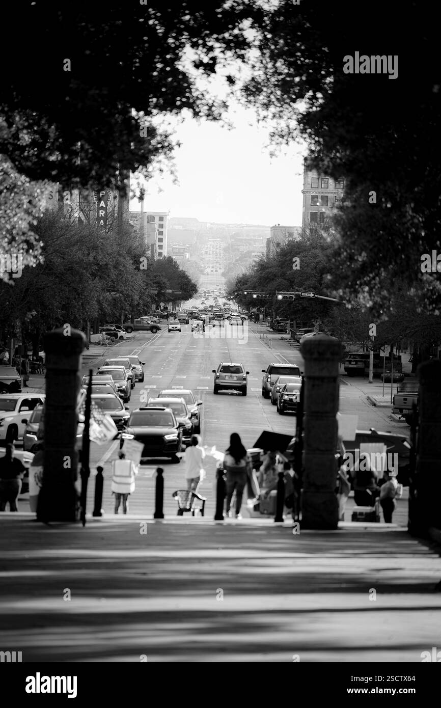 Austin texas congress avenue Black and White Stock Photos & Images - Alamy