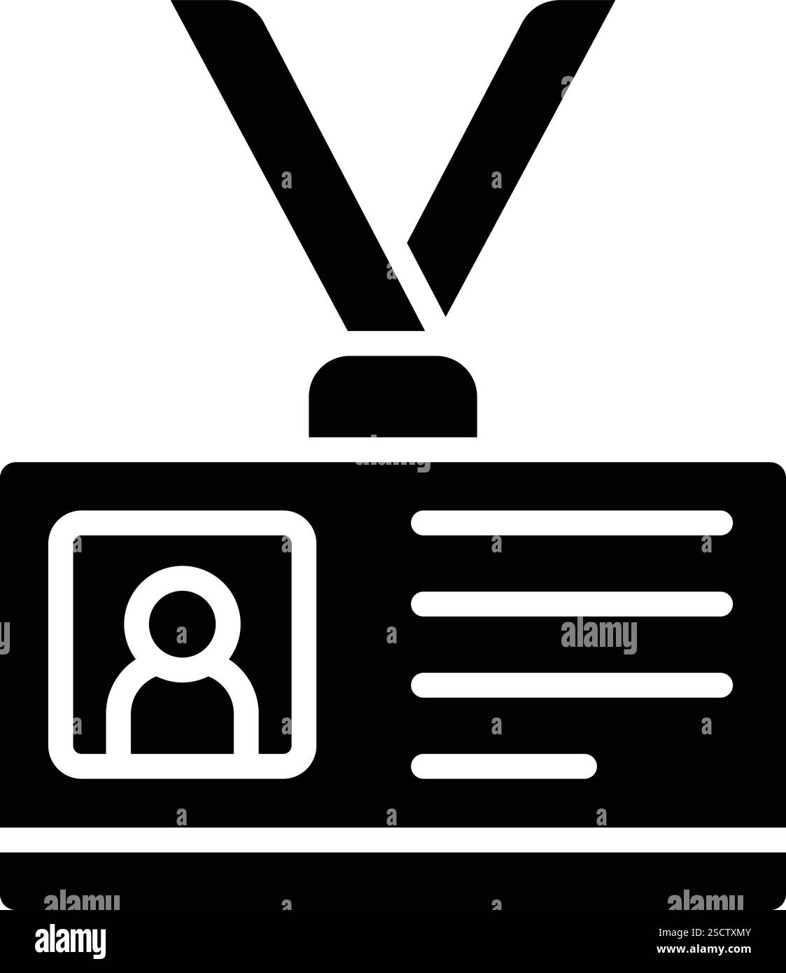 Id card illustration Black and White Stock Photos & Images - Alamy