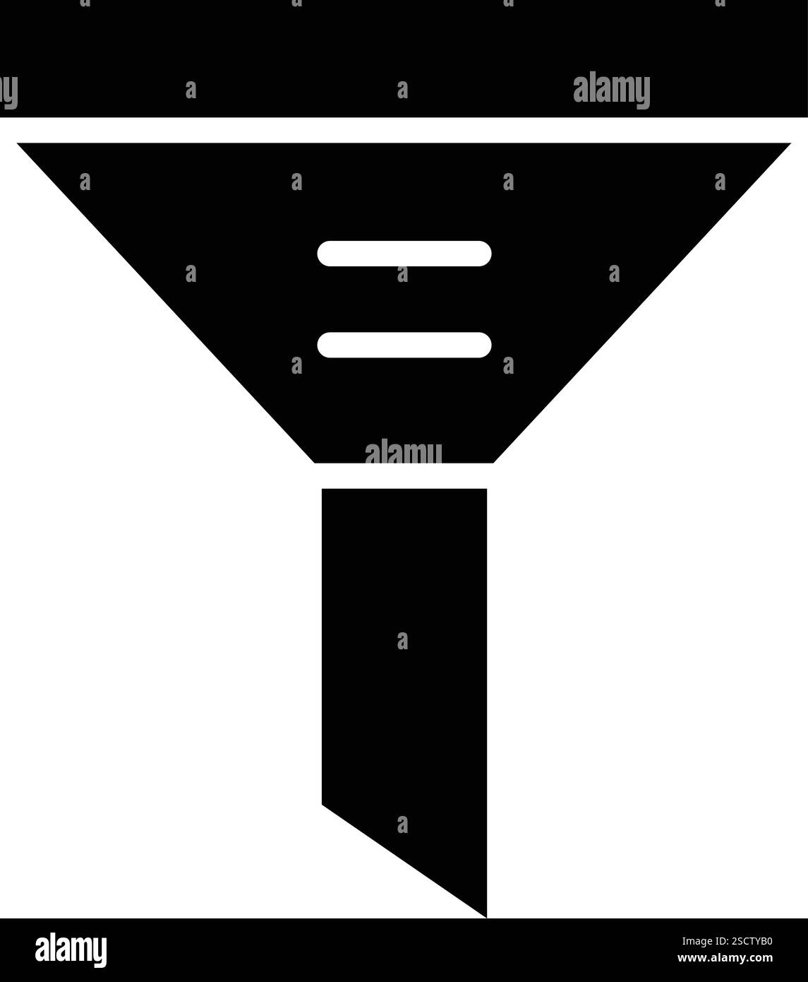 Funnel Vector Icon Design Illustration Stock Vector Image & Art - Alamy