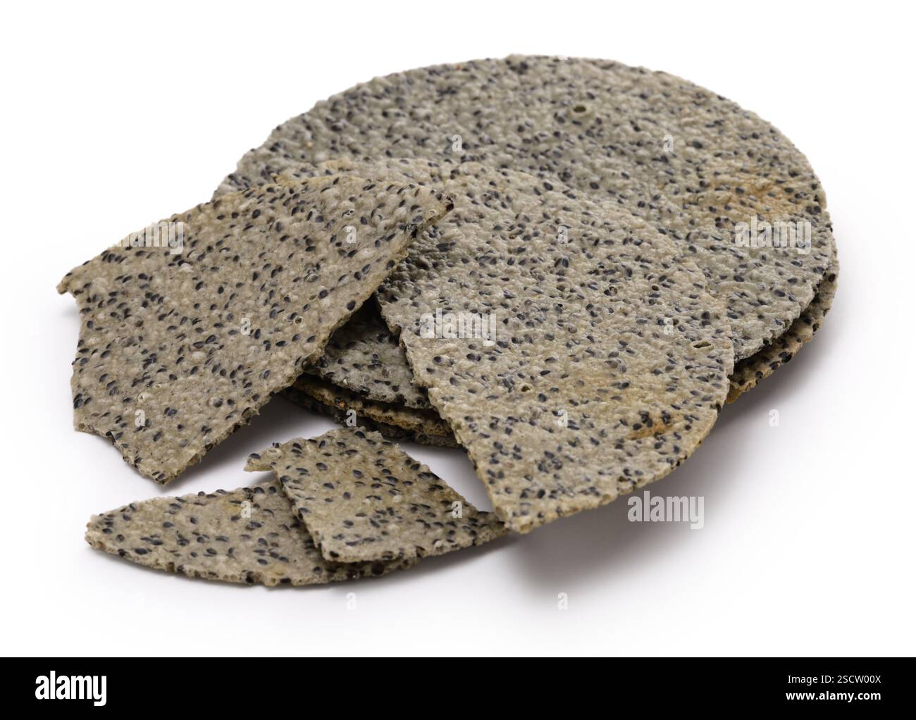banh da me den, black sesame rice crackers, Vietnamese food Stock Photo ...