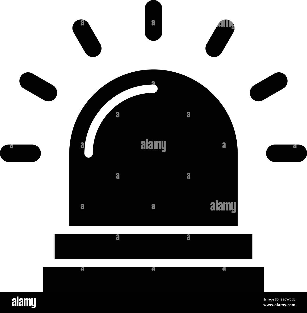 Fire alarm Vector Icon Design Illustration Stock Vector Image & Art - Alamy
