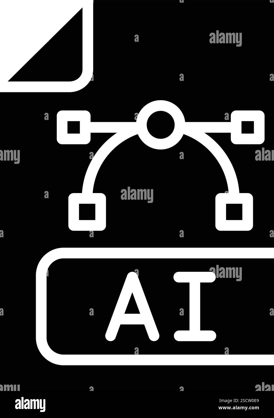 Ai icon vector filled Cut Out Stock Images & Pictures - Alamy