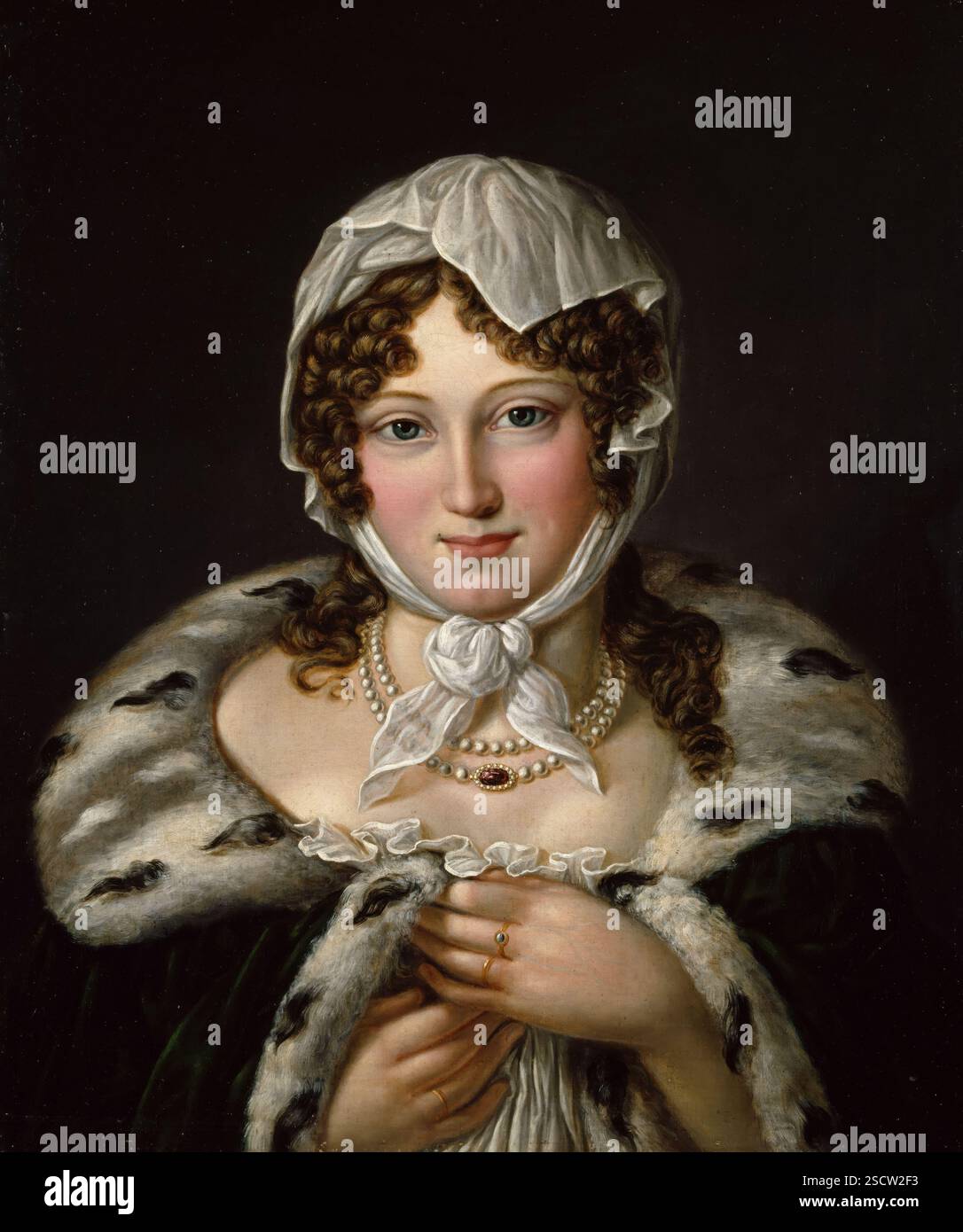 Female portrait, Signora Contessa di Mollinasko, 1834 Stock Photo - Alamy