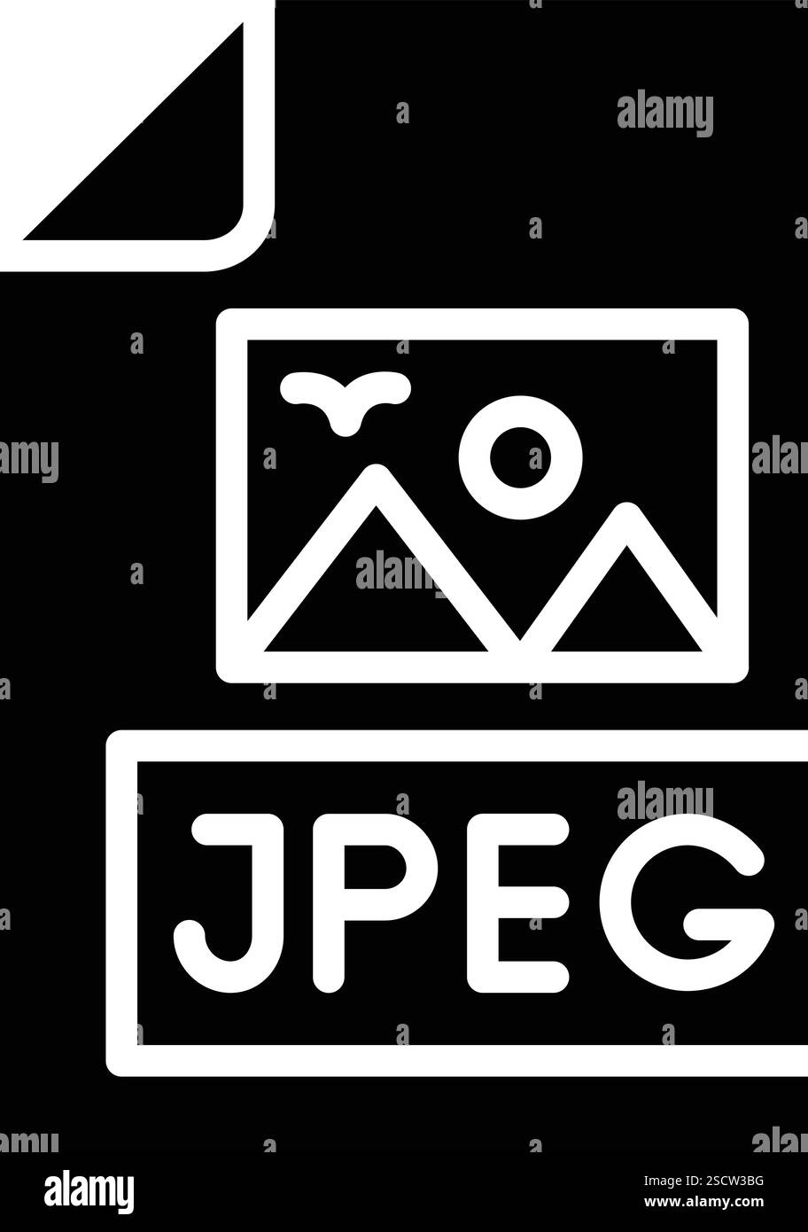 Jpeg file Vector Icon Design Illustration Stock Vector Image & Art - Alamy