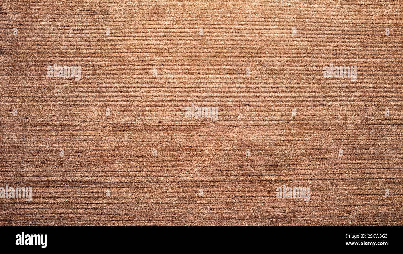 Brown striped cultivated soil texture agricultural background Stock ...