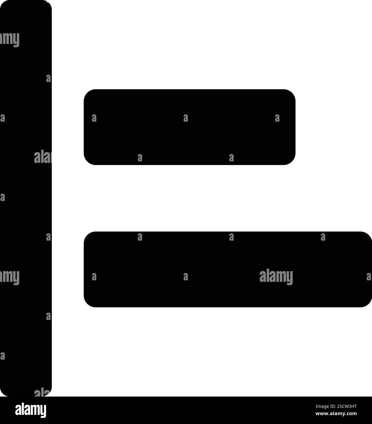 Left alignment Vector Icon Design Illustration Stock Vector Image & Art ...