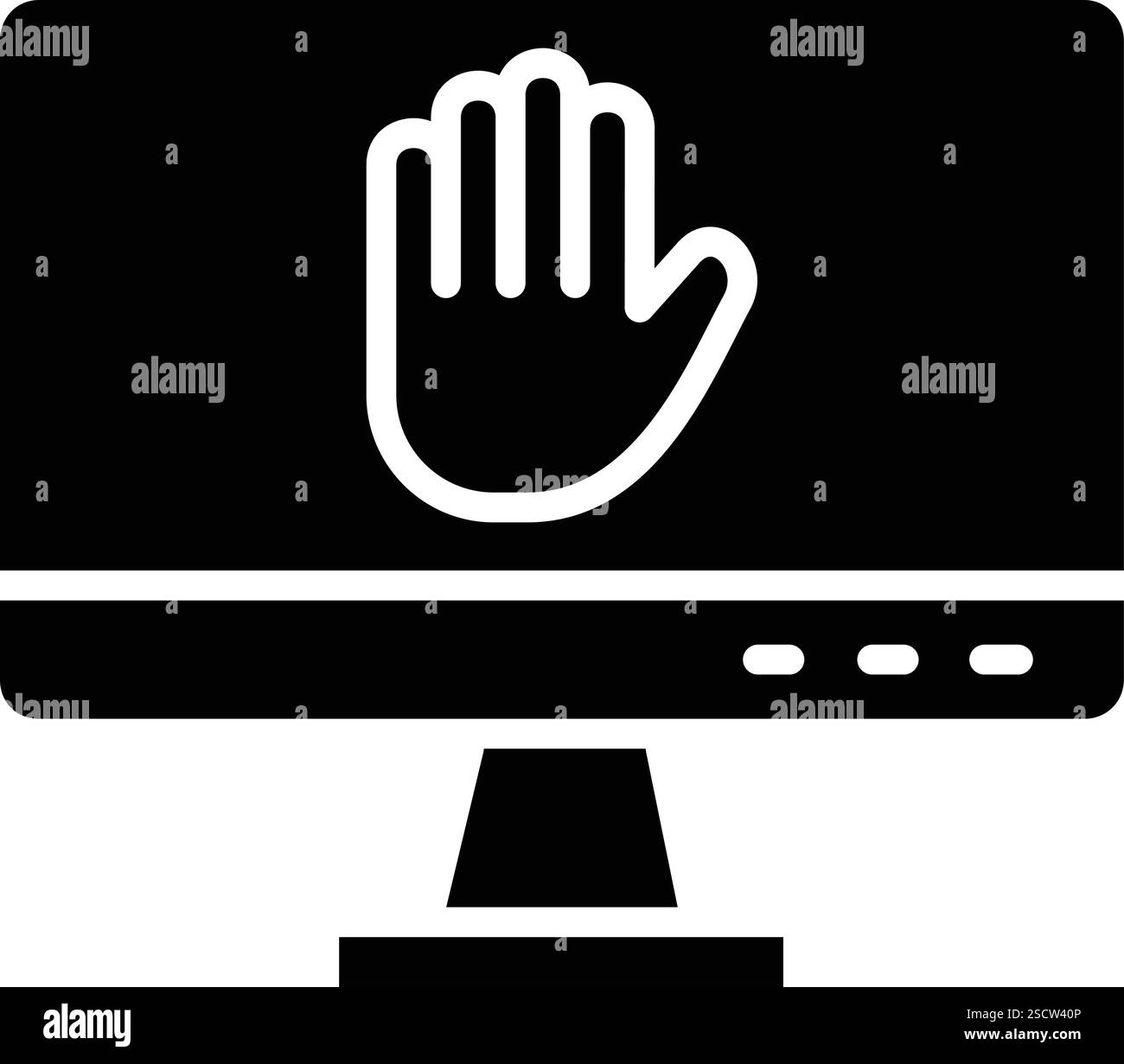 Modern tools hand icon Black and White Stock Photos & Images - Alamy