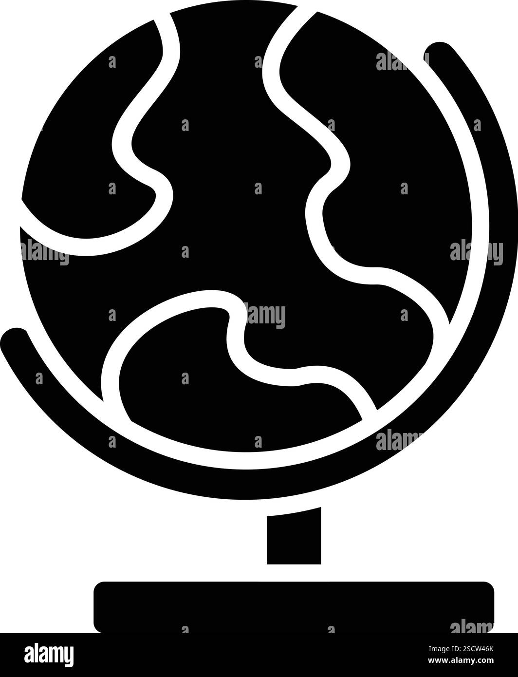 Globe web icon flat design Stock Vector Images - Alamy