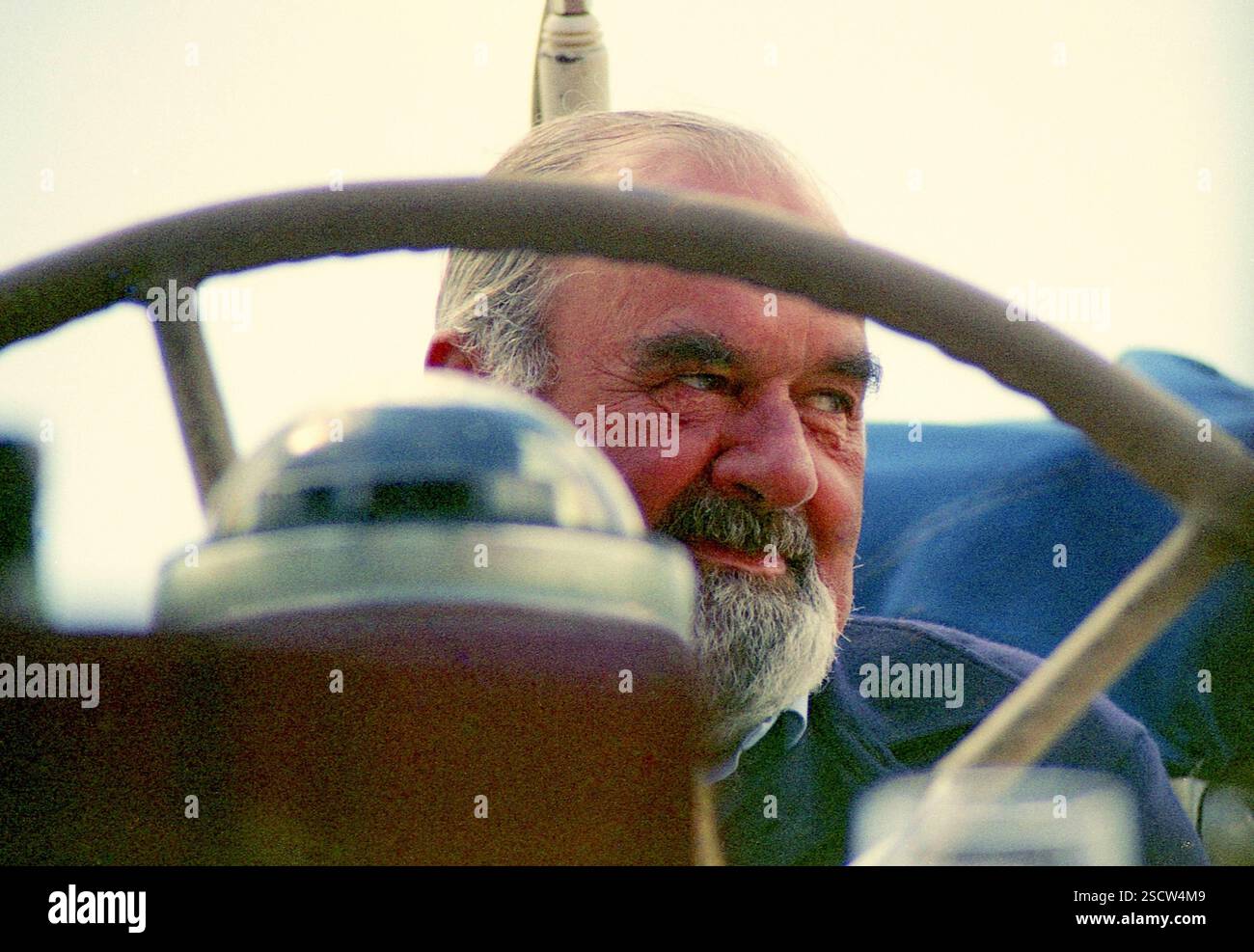 The man sailing boat on the Baltic Sea. Picture shows sailor at the ...