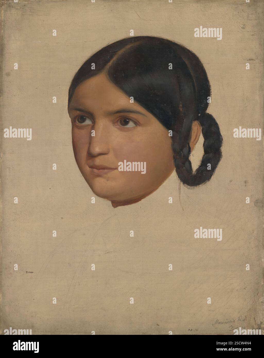 Portrat Study of Mariuccia, 1842 Stock Photo - Alamy