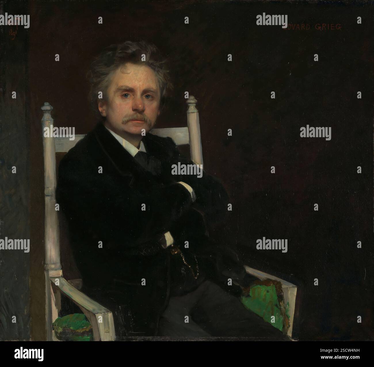 Portrait of the Composer Edvard Grieg, 1891 Stock Photo - Alamy