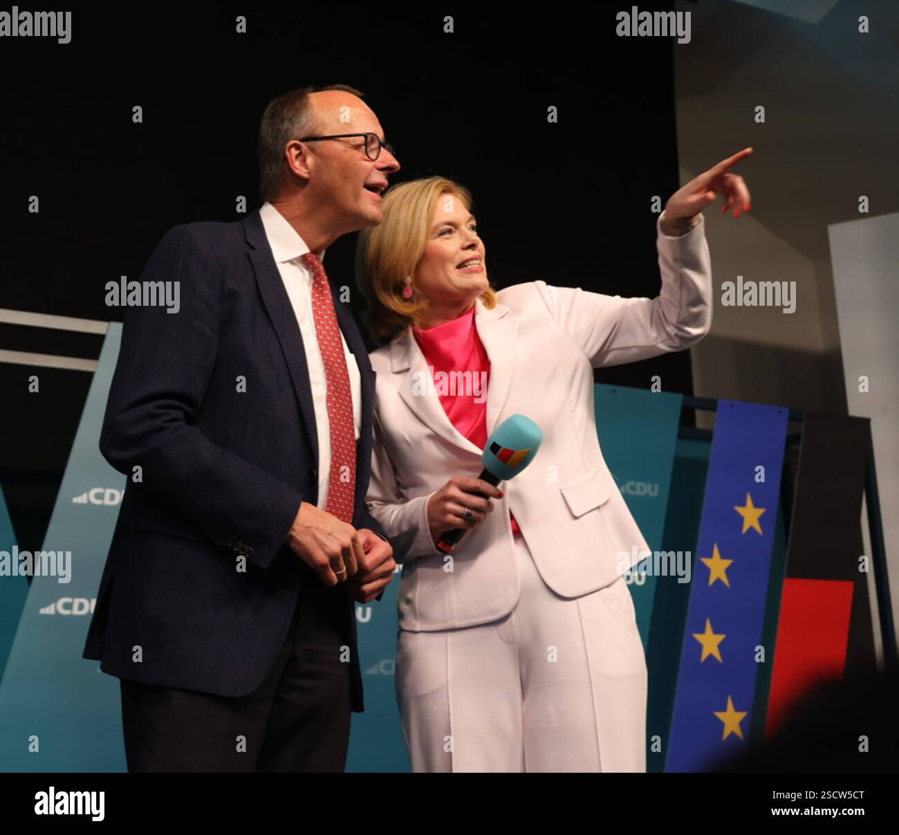 BundestagswahlKampf CDU 07.02.2025, Germany, Rheinland-Pfalz, Stromberg ...