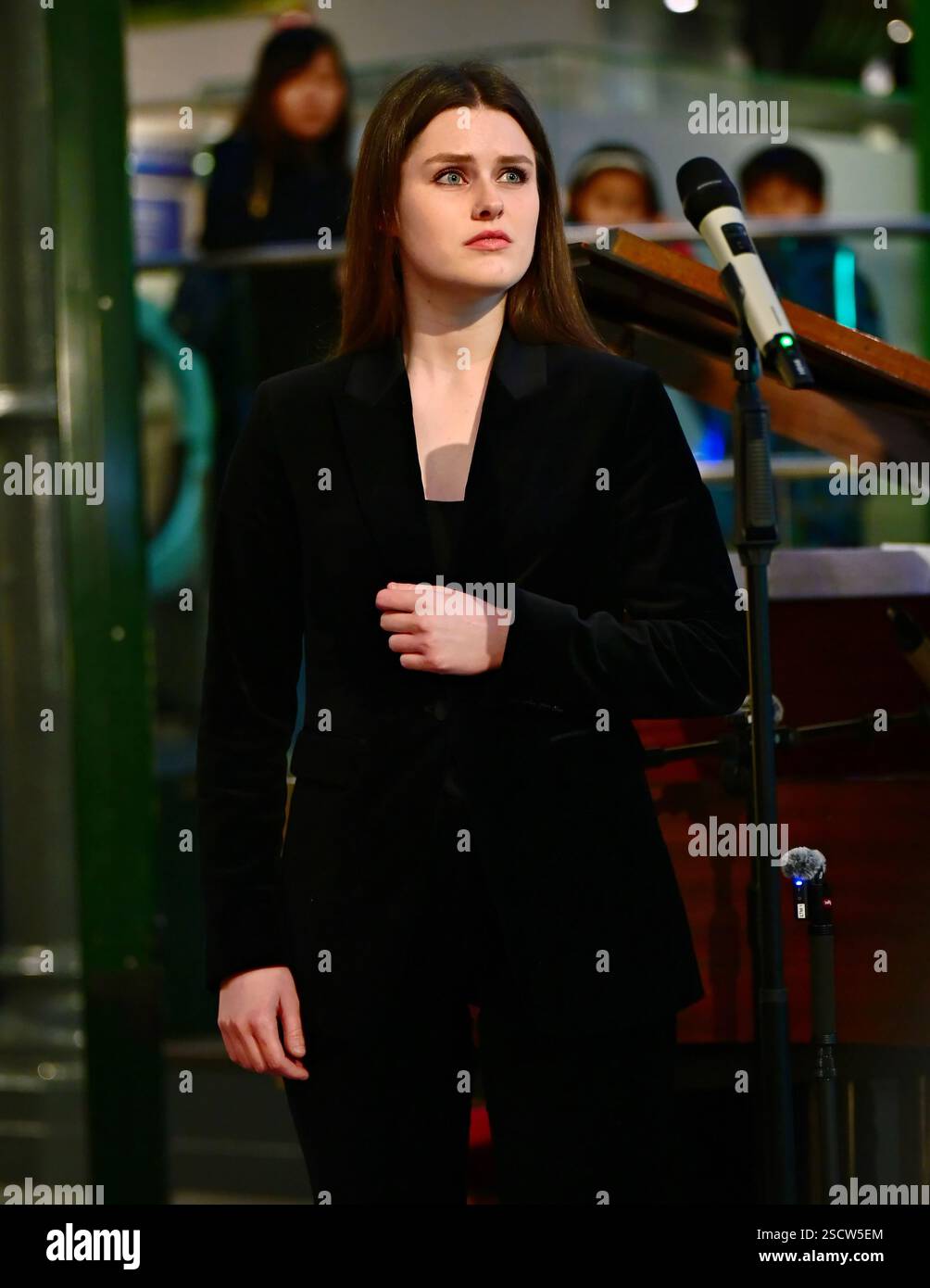 LONDON, UK. 7th Feb, 2025. Angelina Dorlin-Barlow, mezzo soprano ...