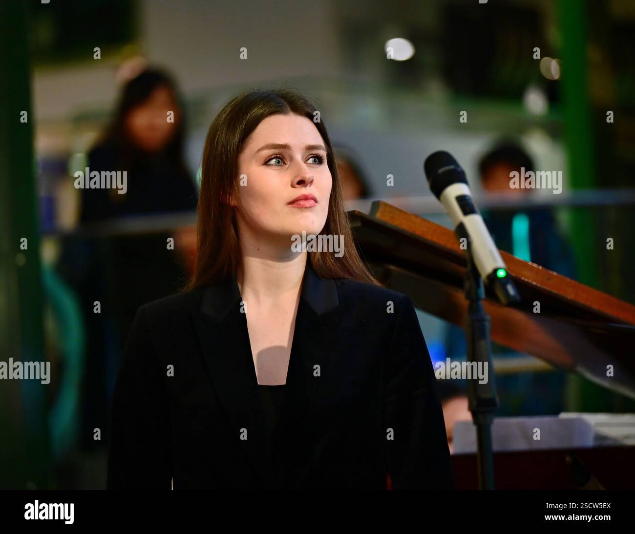 LONDON, UK. 7th Feb, 2025. Angelina Dorlin-Barlow, mezzo soprano ...