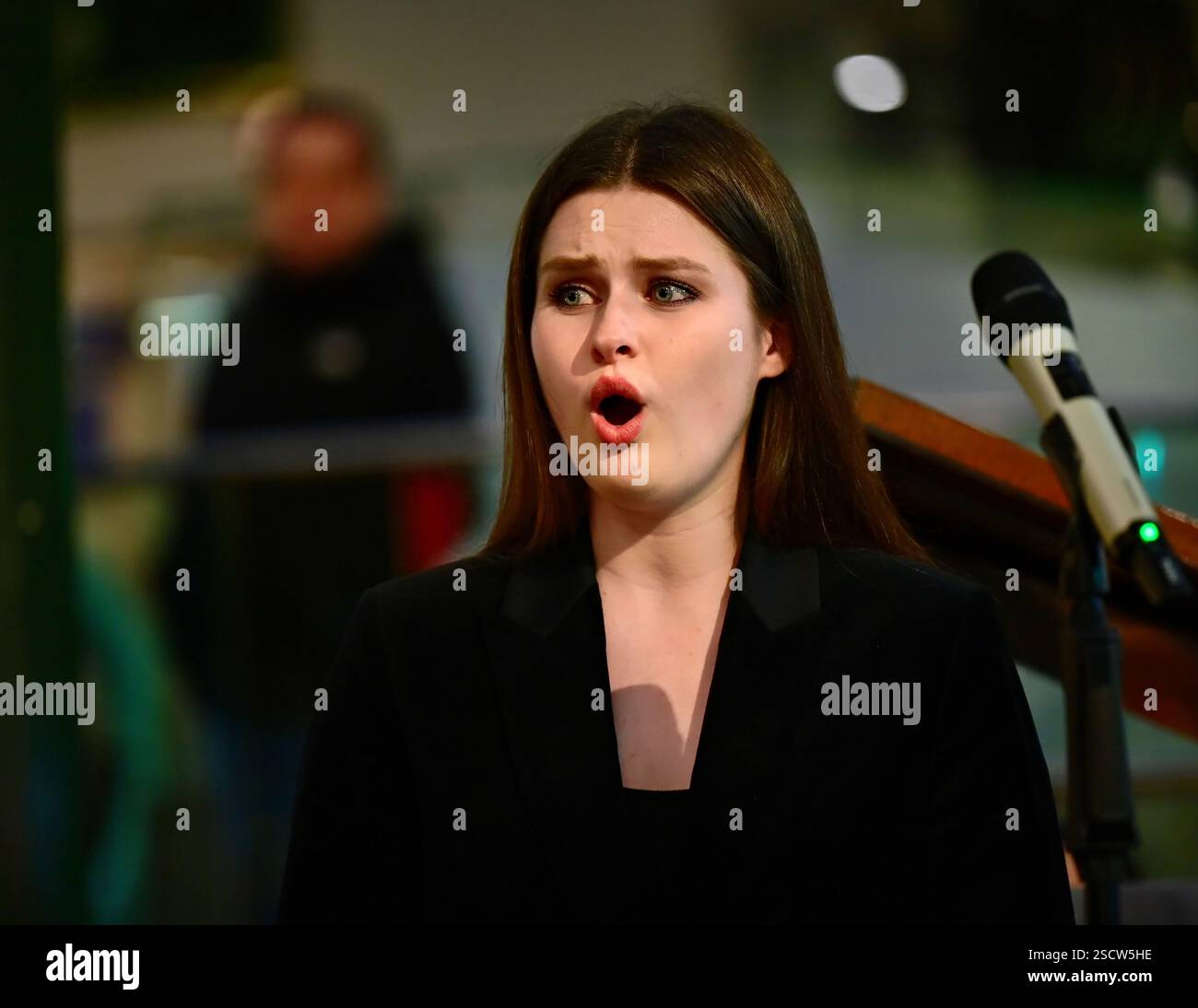 LONDON, UK. 7th Feb, 2025. Angelina Dorlin-Barlow, mezzo soprano ...
