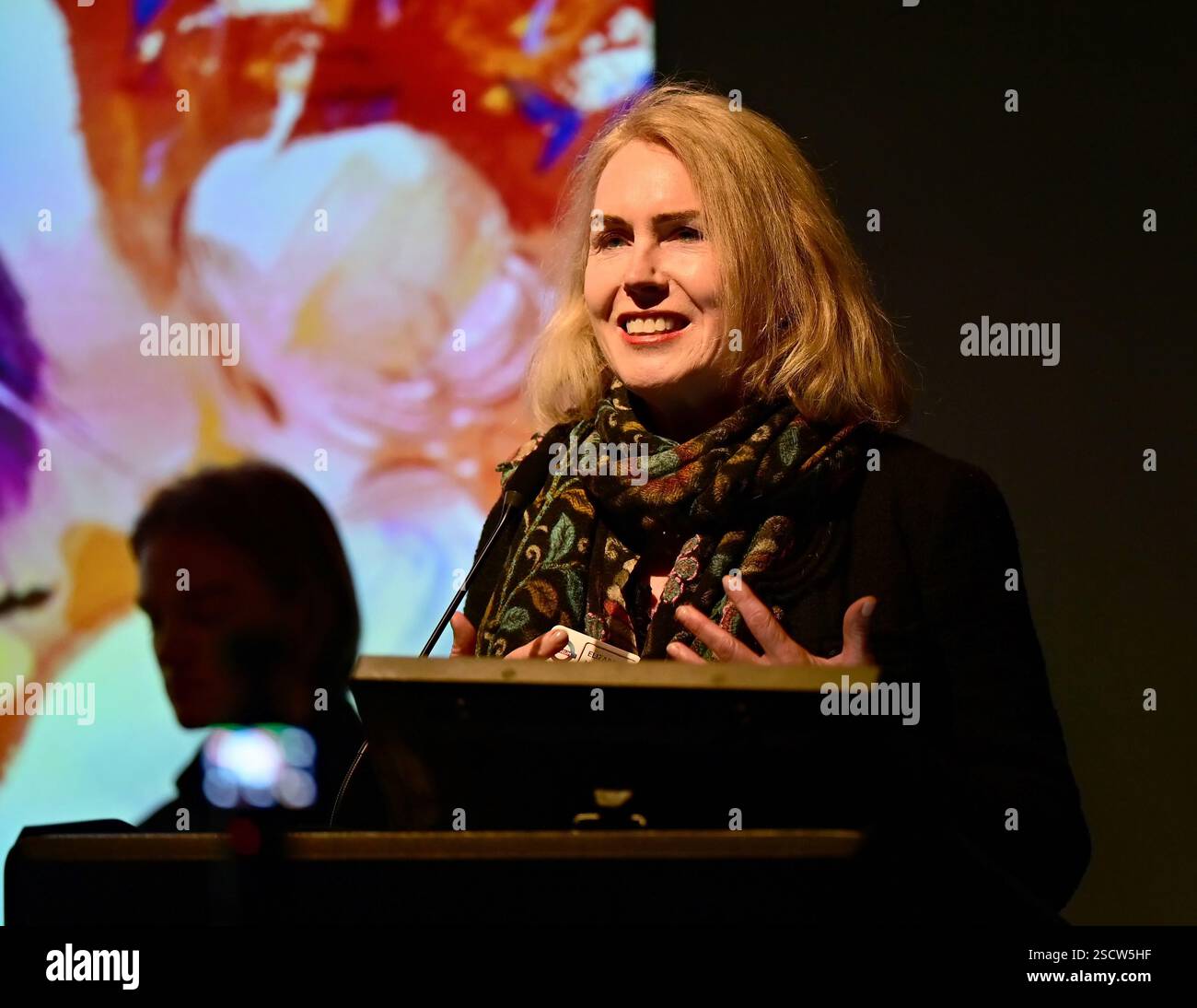 LONDON, UK. 7th Feb, 2025. Speaker Elizabeth McKay CEO at the Launch of ...
