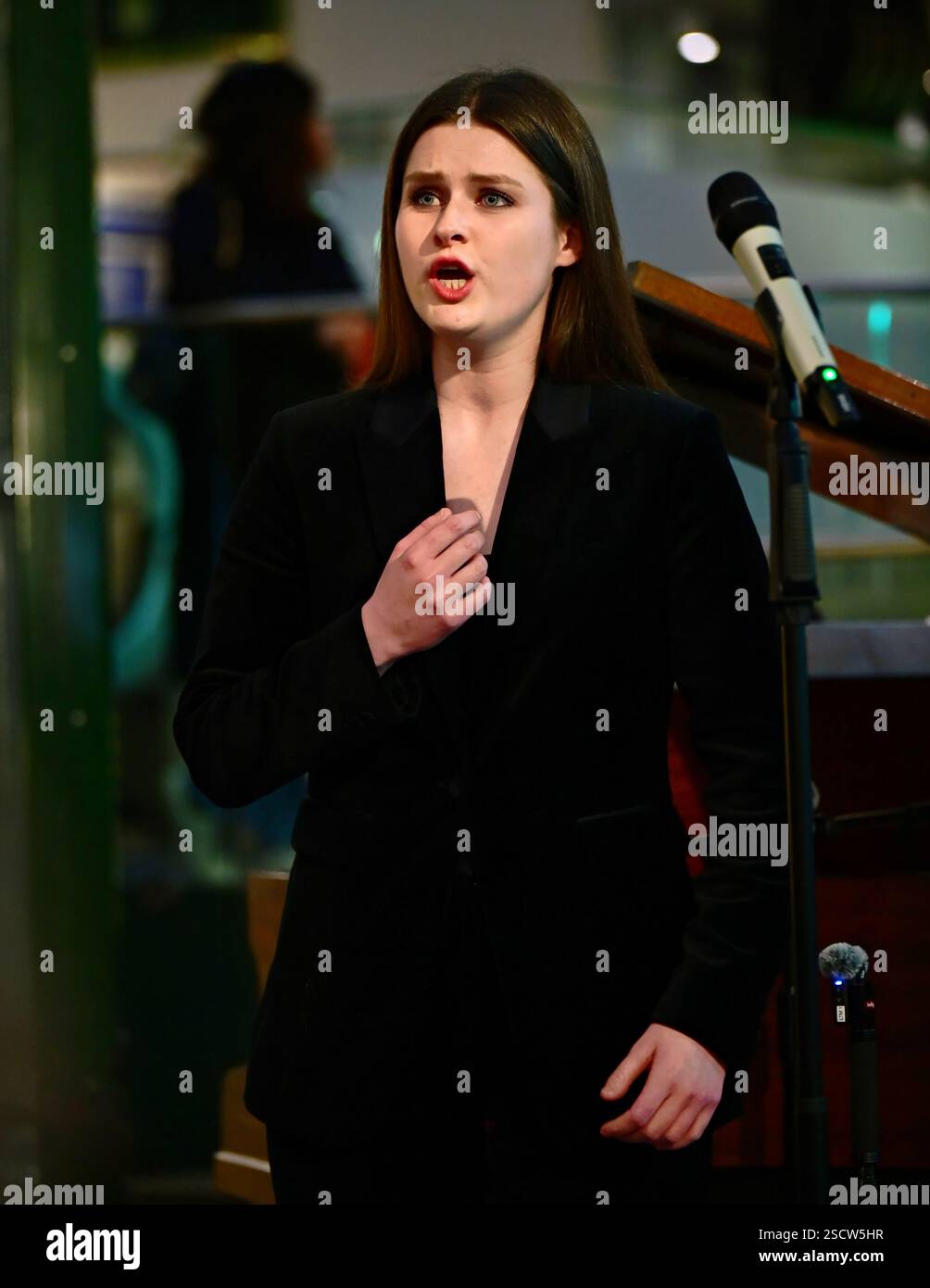 LONDON, UK. 7th Feb, 2025. Angelina Dorlin-Barlow, mezzo soprano ...