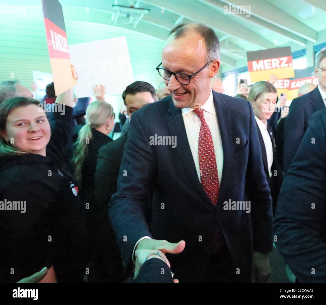 BundestagswahlKampf CDU 07.02.2025, Germany, Rheinland-Pfalz, Stromberg ...