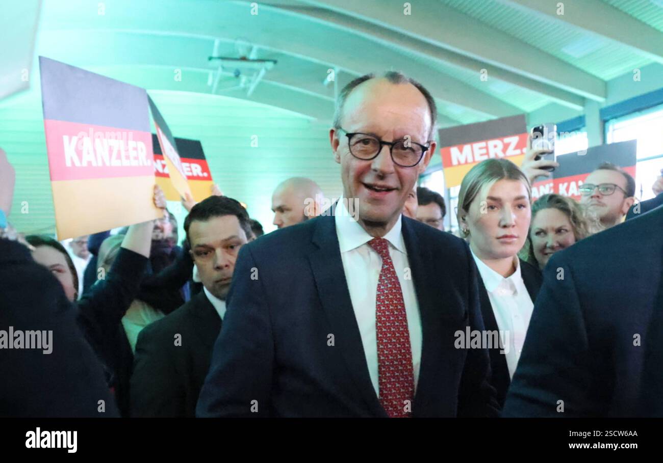 BundestagswahlKampf CDU 07.02.2025, Germany, Rheinland-Pfalz, Stromberg ...