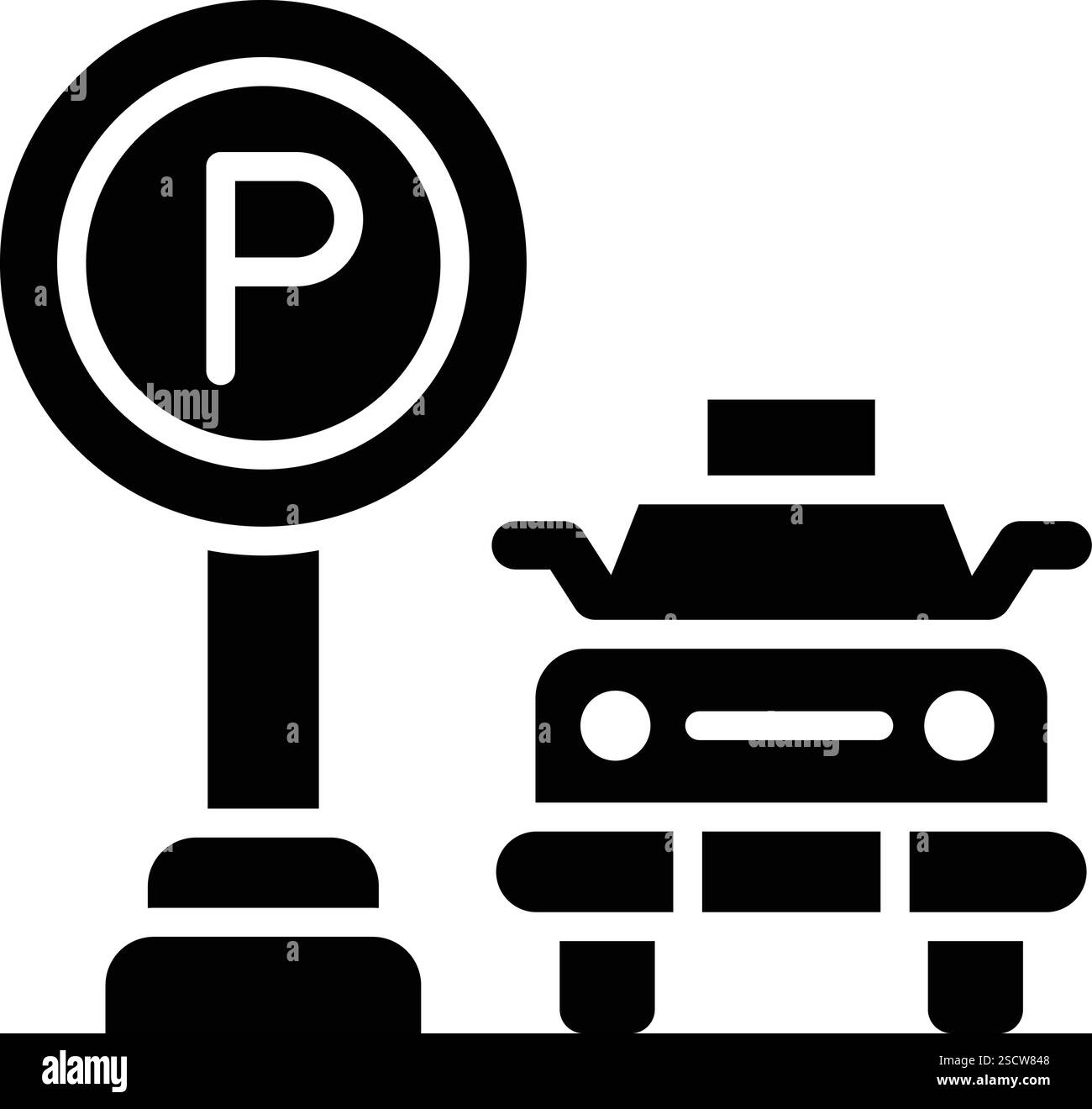 Parking Vector Icon Design Illustration Stock Vector Image & Art - Alamy