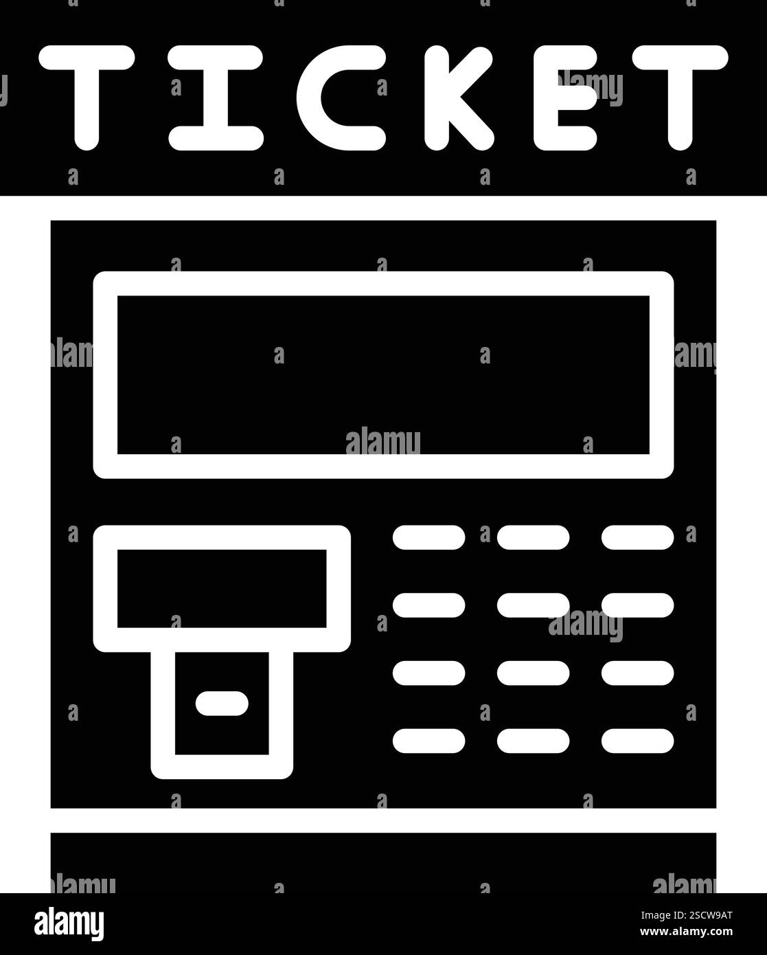 Ticket machine Vector Icon Design Illustration Stock Vector Image & Art ...