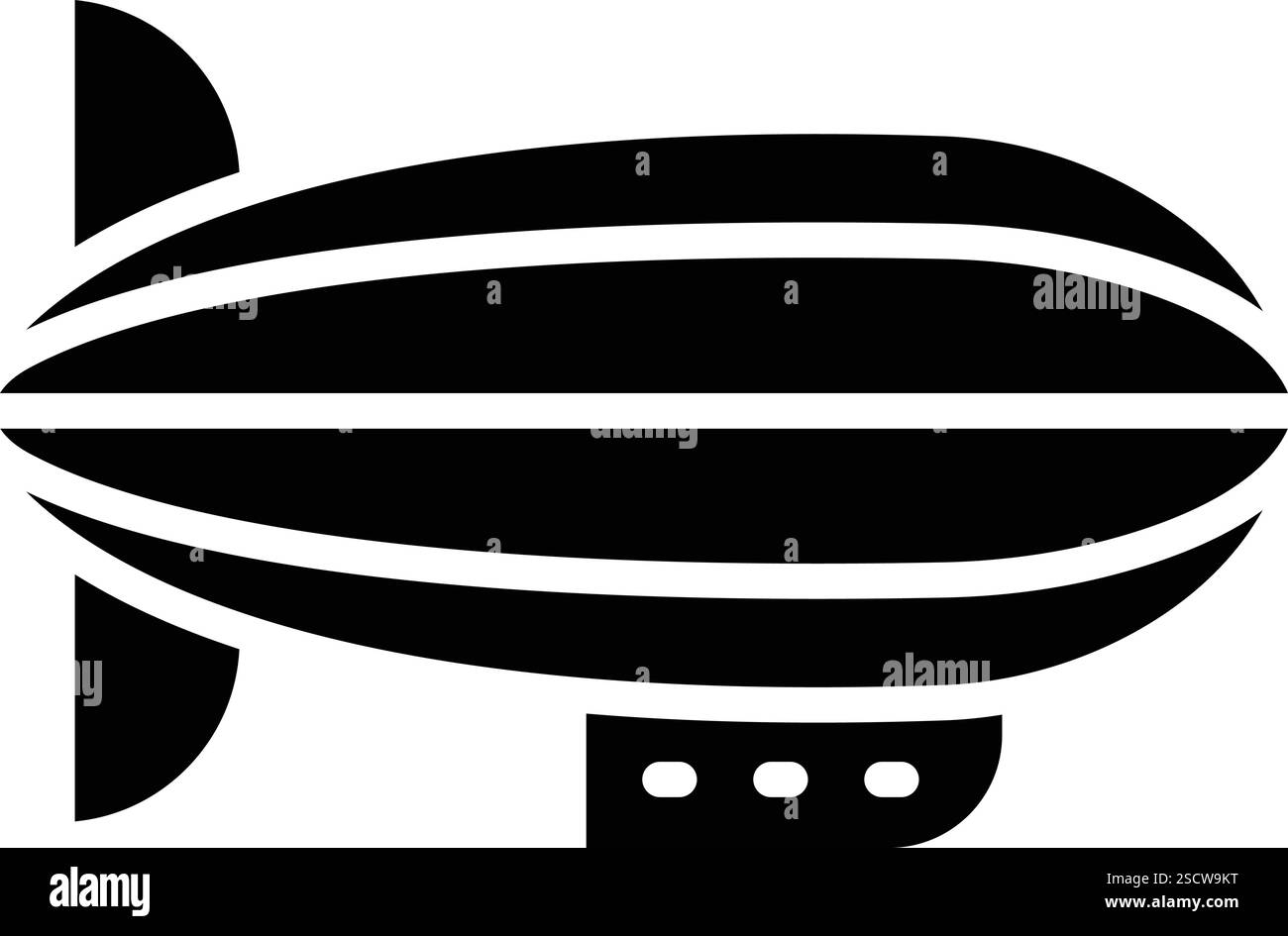 Blimp Vector Icon Design Illustration Stock Vector Image & Art - Alamy